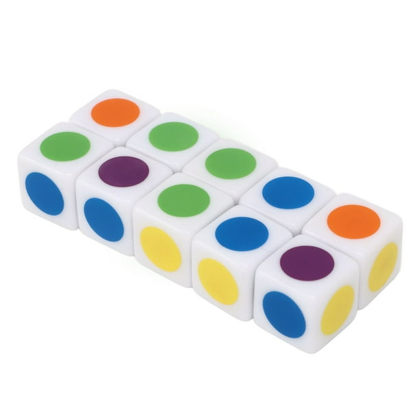 Vobor Teaching Color Dice,Classroom Dice Game,20Pcs Teaching 6 Sided ...