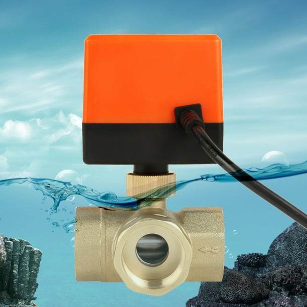 Brass Ball Valve,AC 220V Brass Electric Electric Ball Valve Way Ball Valve Exquisite Design ...