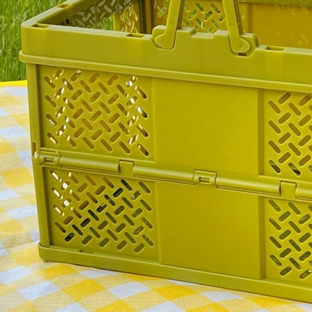 Folding Picnic Basket Folding Plastic Picnic Basket Collapsible ...