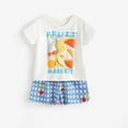 Baby Boy Outfits Cute Crew Neck Short Sleeve Top And Checkered Shorts ...