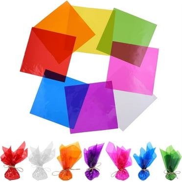 Colored Cellophane Sheets,6x8 Inches Cello Sheets Colored Plastic ...
