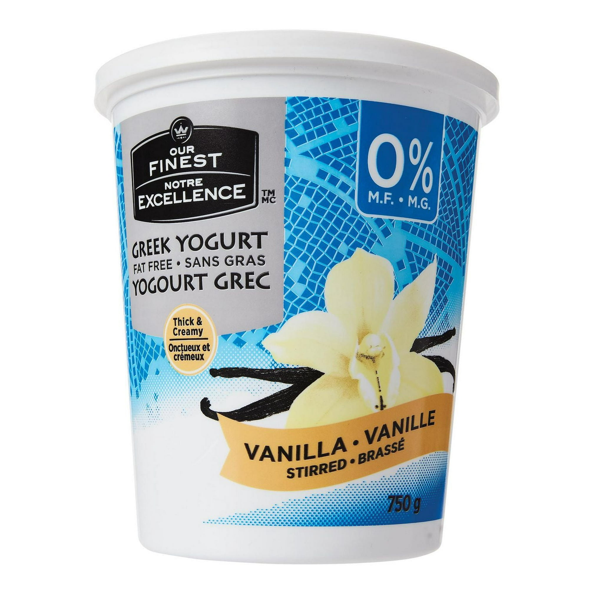 Click here for Our Finest Vanilla Greek Yogurt 750 G prices