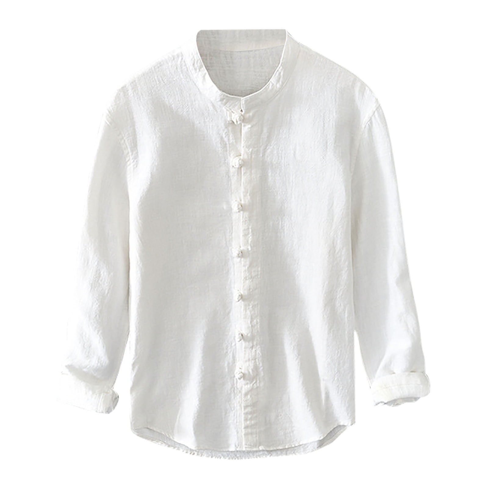 Click here for Aherbiu Men Cotton Linen Shirts Long Sleeve Button... prices