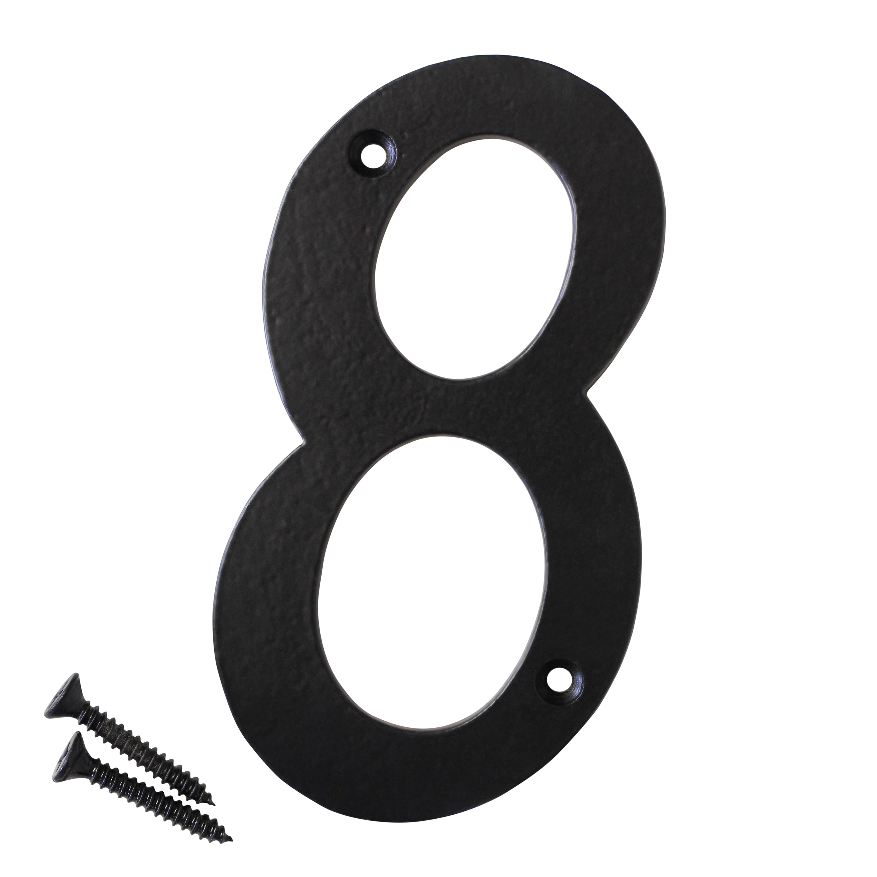 RCH Hardware NO-IR530-127 Iron House Number, 5 Inch, Black - Walmart.com
