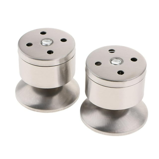 2" Dia Stainless Steel Cabinets Furniture Plinth Feet Legs Kitchen 2pcs ...