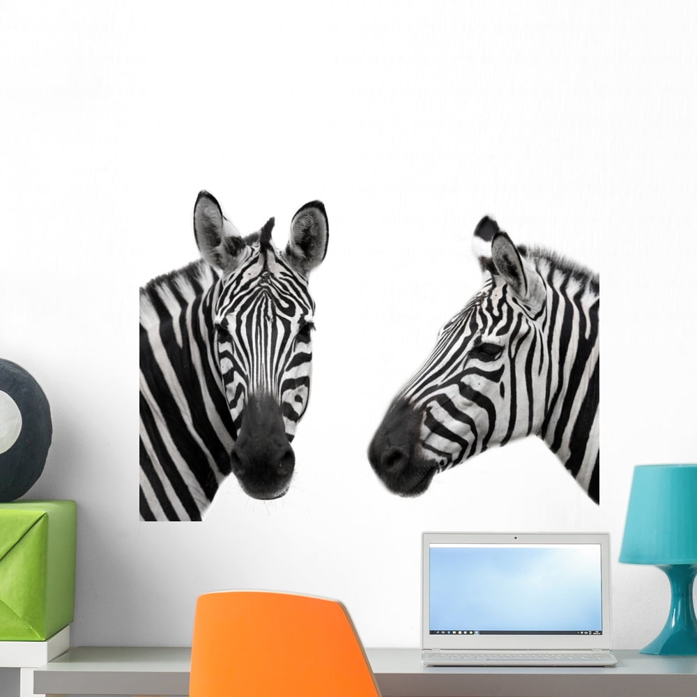 Zebra Wall Mural Decal Sticker, Wallmonkeys Peel & Stick Vinyl Graphic ...