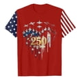 Angala Womens T Shirts Independence Day Short Sleeve Crew Neck Graphic ...