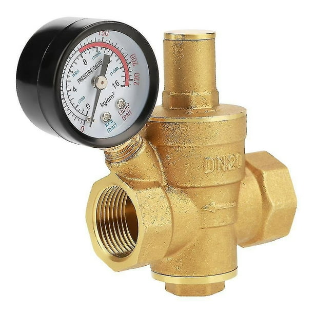 Dn25 Adjustable Water Pressure Reducing Regulator, Brass Water Pressure ...