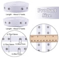 1roll Platinum Tone Iron Snap Button Tape Polyester Fasteners Trim ...