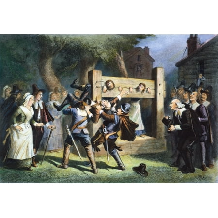 Puritans: Pillory, 17Th Cent. /Nthe Use Of The Pillory To Enforce ...