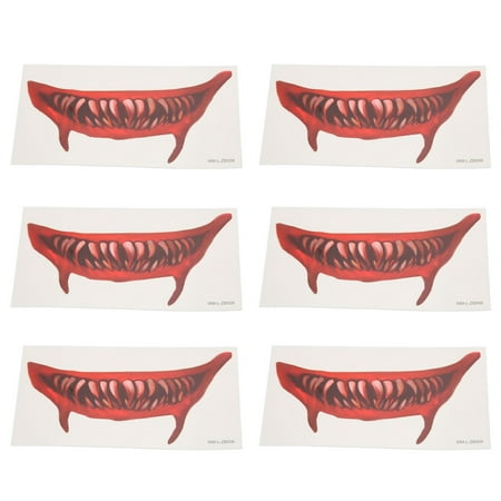 Horror Mouth Sticker Scary Mouth Sticker Clown Horror Mouth Stickers ...