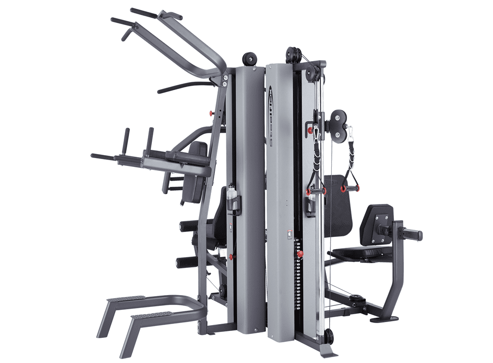 Steelflex MG300B Home Multi Station Gym 630lb. Pulley Weight Stack ...