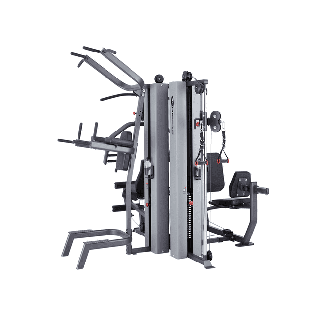 Steelflex MG300B Home Multi Station Gym 630lb. Pulley Weight Stack ...