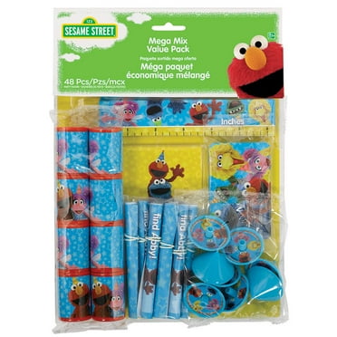 60 PCS Sesame Street Elmo Self-inking Stamp Birthday Party Favors ...