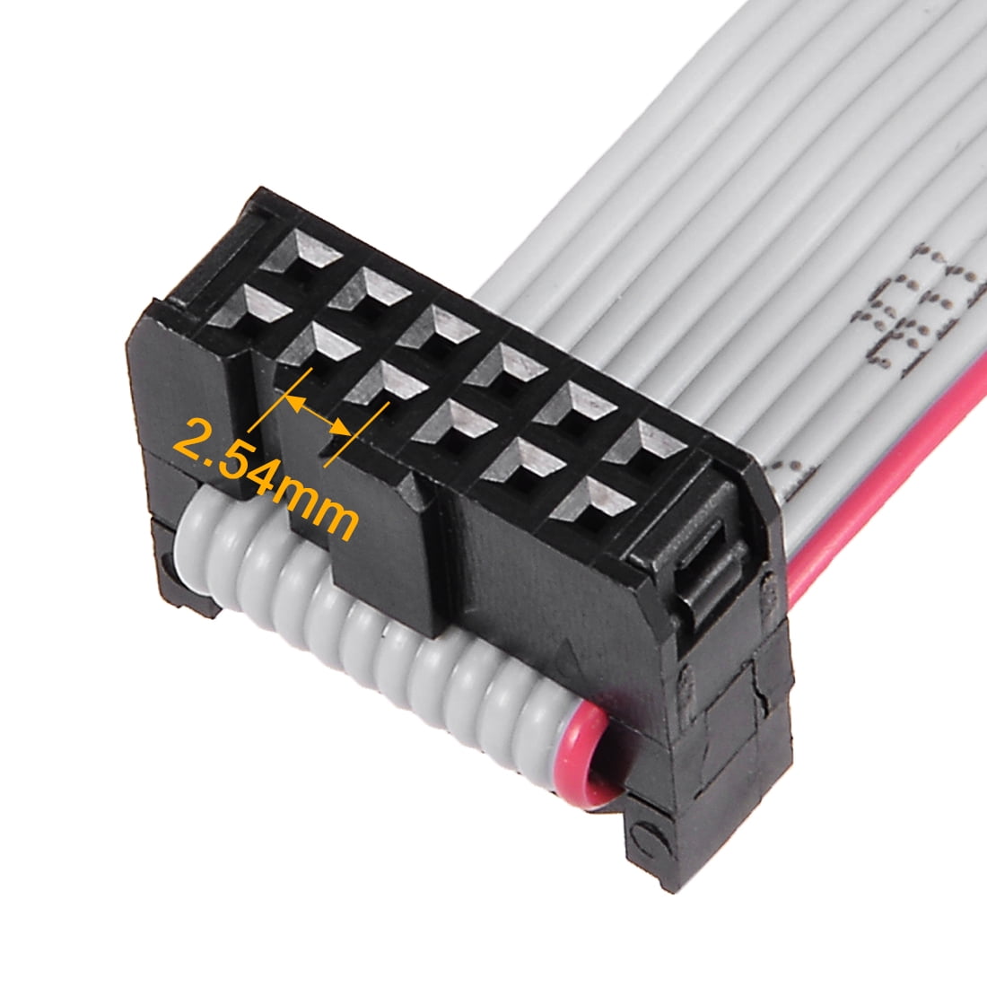 Buy IDC 12 Pins Connector Flat Ribbon Cable Female Connector 30cm 2 ...