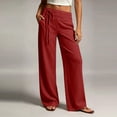 BiZtdJrK Casual Walking Pants for Women Cotton Linen Breathable Summer ...