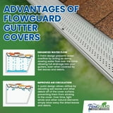 FlowGuard Gutter Guards 30-Year 6" Commercial Gutter Cover System ...