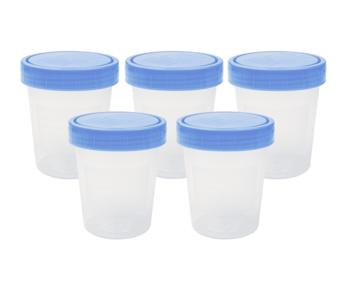Dealmed Specimen Container with Screw on Leak Resistant Lid | Non ...