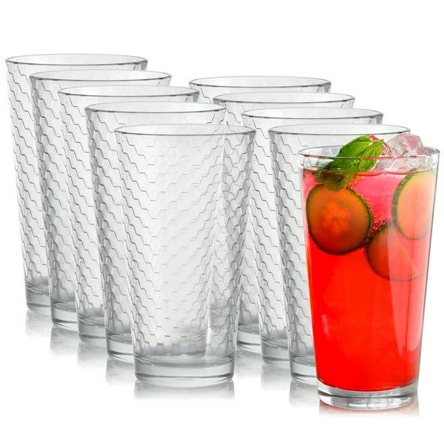 10-Piece 16.75 oz. Cooler Glass Set - Walmart.com