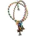 Bonka Bird Toys 1411 Huge Globe Rope Ring Swing Colorful Huge Parrot ...