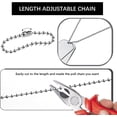 Silver Ceiling Fan Pull Chain, 120" Extra Long Rust Proof 3mm Beaded ...