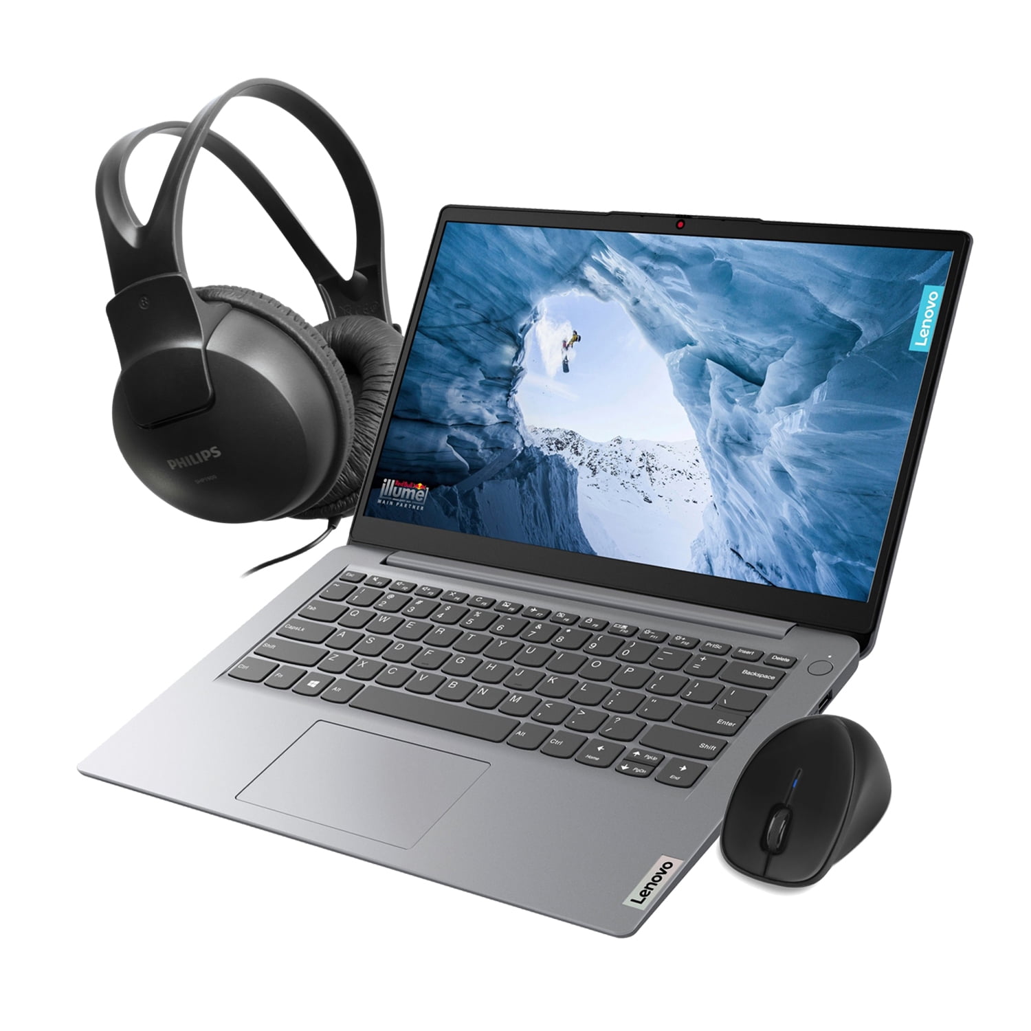 Notebook Lenovo Ideapad 82V60065Us 14' 4GB 128GB con Audífonos y mouse ...