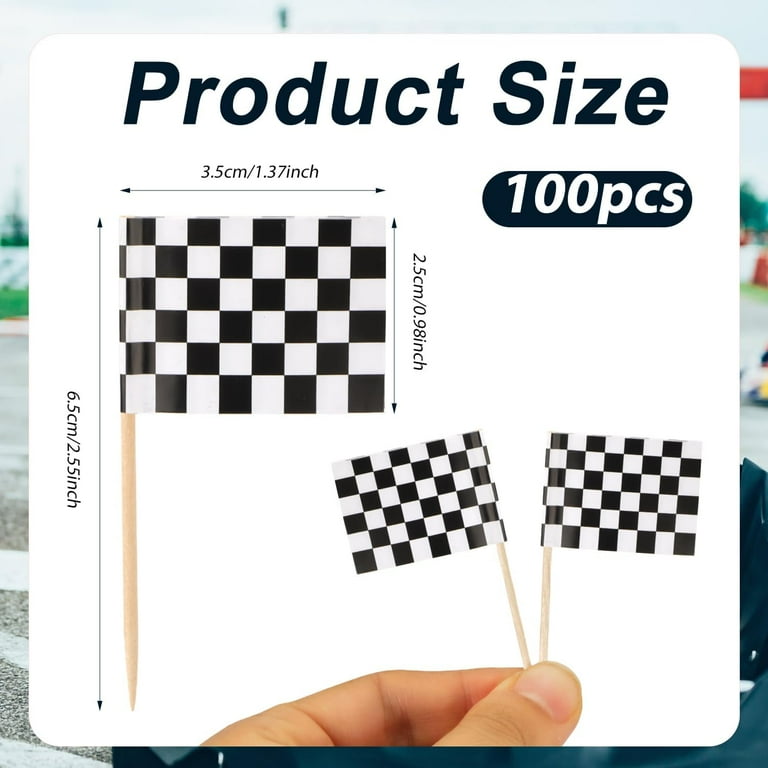 Food Labeling Flags 100pcs - Double Sided Blank Food Labels For Party ...