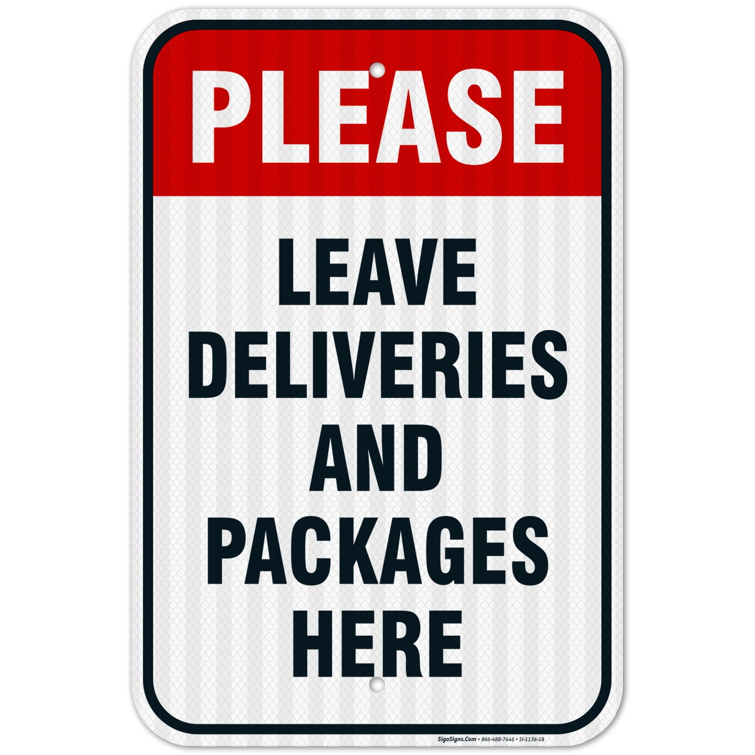 Please Leave Deliveries and Packages Here Sign, - Walmart.com
