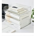 ITSELFER 4pcs Office Tray Stackable File Trays Paper Organizer Office ...