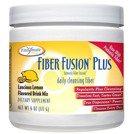 Fiber Fusion Plus Luscious Lemon Enzymatic Therapy Inc. 4.9 oz Powder ...