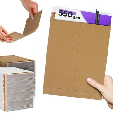 White Rigid Mailers 14 7/8 x 11 7/8 Inches. Pack of 200 Photo Mailer ...