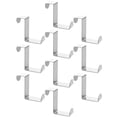 10PCS Z Shaped Door Hooks Hanging Hooks for Kitchen Bathroom Bedroom ...