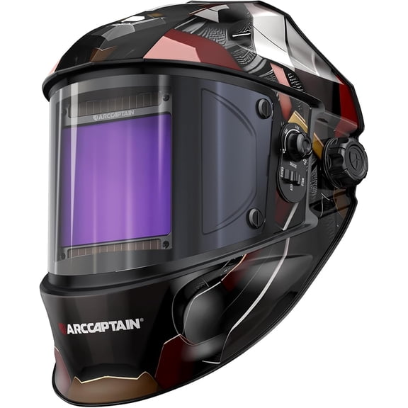 YesWelder Auto-Darkening Welding Helmet, Large View, True Color ...