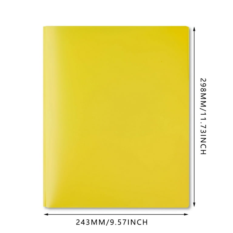 Yellow Pocket Brad Folder Amazon.com : Sooez 6 Pack Pocket Folder With
