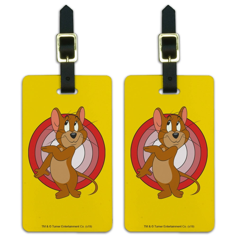 Tom and Jerry Jerry Character Luggage ID Tags Suitcase Carry-On Cards ...