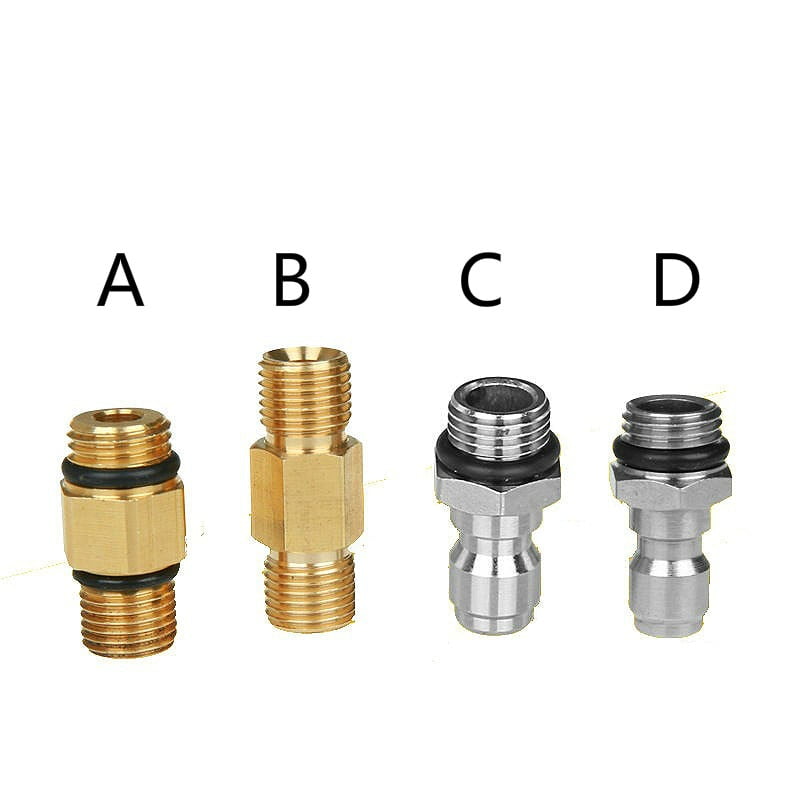 High pressure foam gun car washer water gun connector M14 1/4 foam lance foam gun brass adapter ...