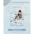 Baby Play Mat, 50x50 Thickened Playpen Mat, Non-Slip Baby Mat for Floor ...