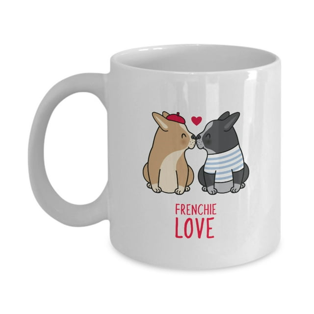 Frenchie Love French Bulldogs Cute coffee mug - Walmart.com