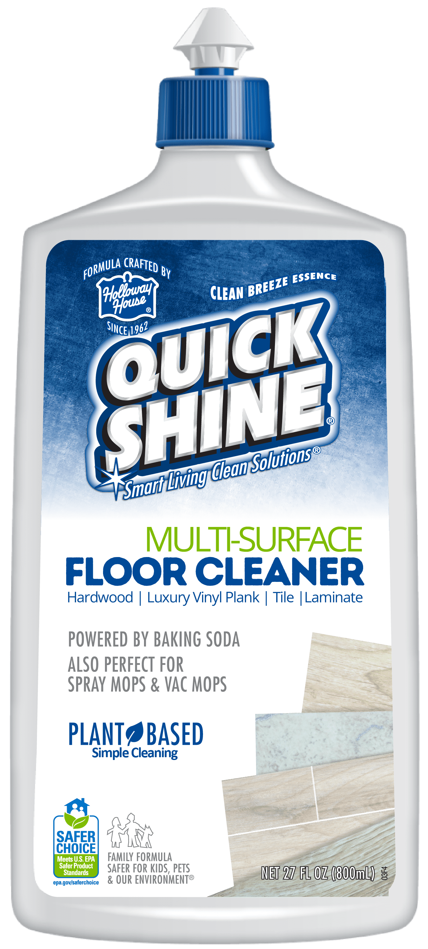 Quick Shine Multi Surface Plant Based Liquid Floor Cleaner Fresh Scent