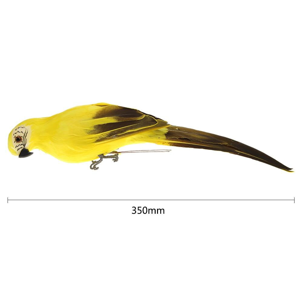 Fuwaxung 1PC Handmade Foam Feather Artificial Parrot Imitation Bird ...