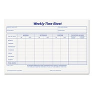 TOPS, TOP1261, 1-Sided Weekly Time Cards, 500 / Box, Manila - Walmart.com