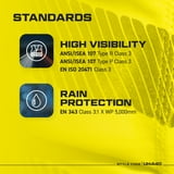 Portwest UH440 Men's Lightweight Waterproof Hi Vis Reflective Rain ...