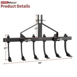 RVNI Chisel Plow Scarifier Detachable Cultivator and 6 Scarifier Shank ...