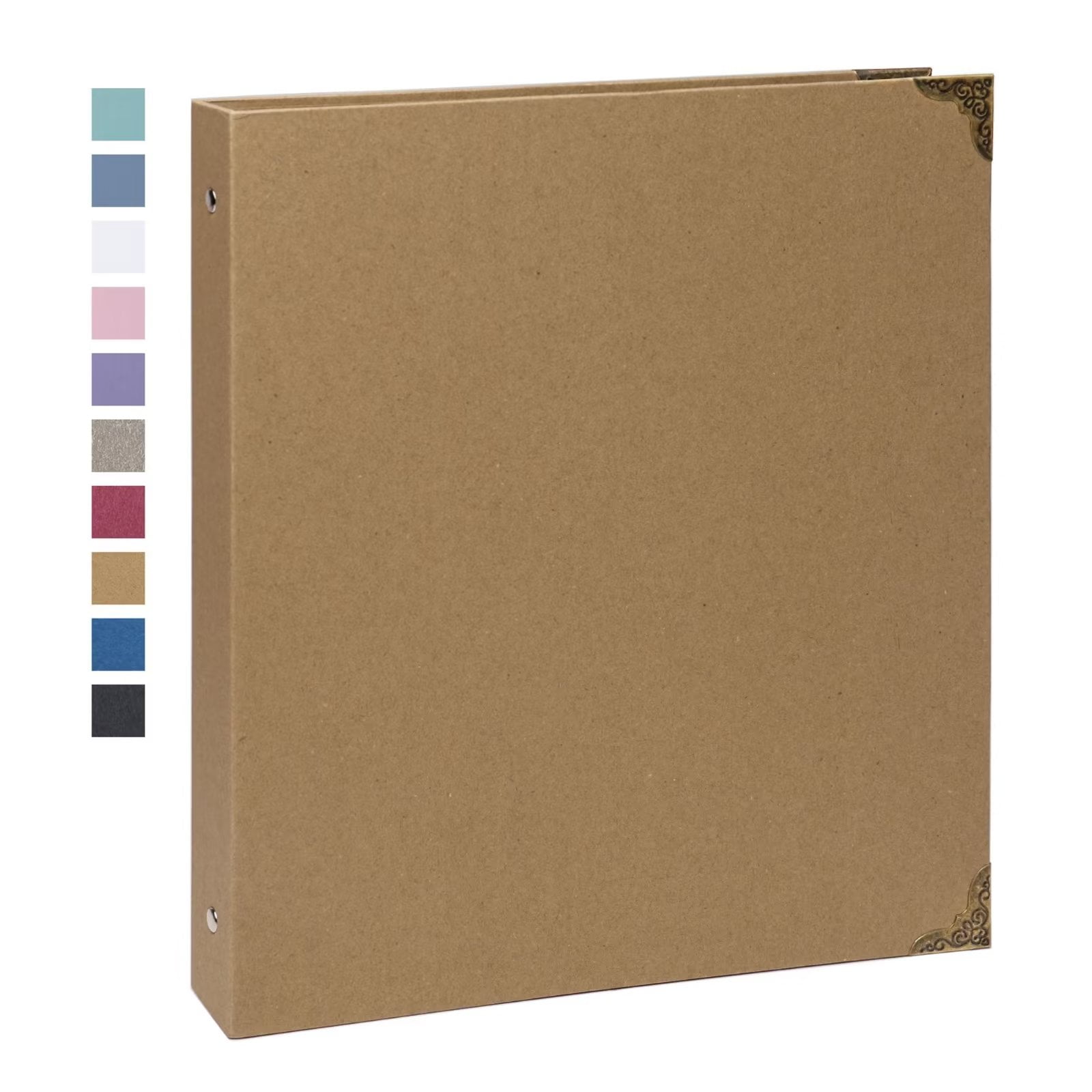 Vienrose 3 Ring Binder 1 inch Round Rings Durable Binder with Cardboard ...