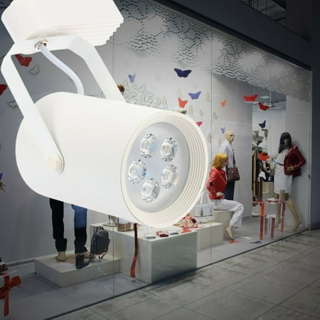 9W LED Track Rail Light Spotlight Adjustable for Mall Exhibition Office ...