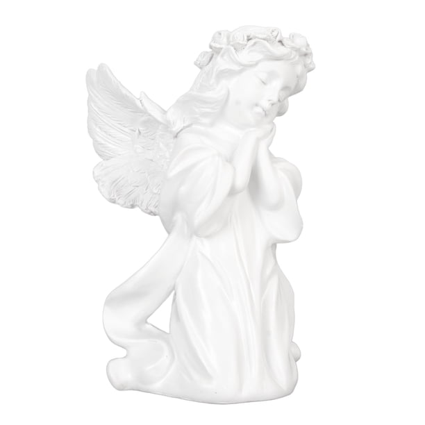 Praying Angle Ornament,Resin Praying Angle Figurine White Prayer Angle ...