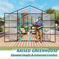 Vigo huseeo 10x12FT Large Walk-in Greenhouse, Polycarbonate Greenhouse ...