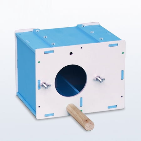 EastVita Parrot Wood Breeding Box Thermal Insulation Pets Bird House ...