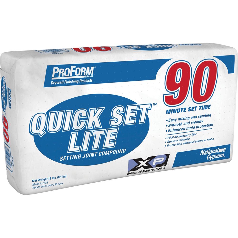ProForm Quick Set Lite JH2292 Joint Compound, 18 lb, Bag, White to Off ...