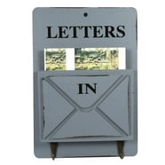 Home Intuition Wall Mount Bamboo Mail Letter Holder Organizer Rack, 3 ...